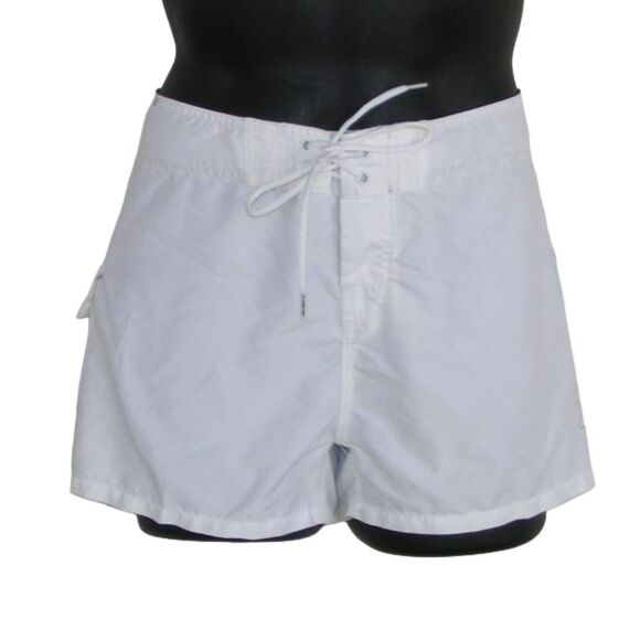 Rusty | Shorts | Rusty Board Shorts L White Lace Tie Logo 3 Pocket ...